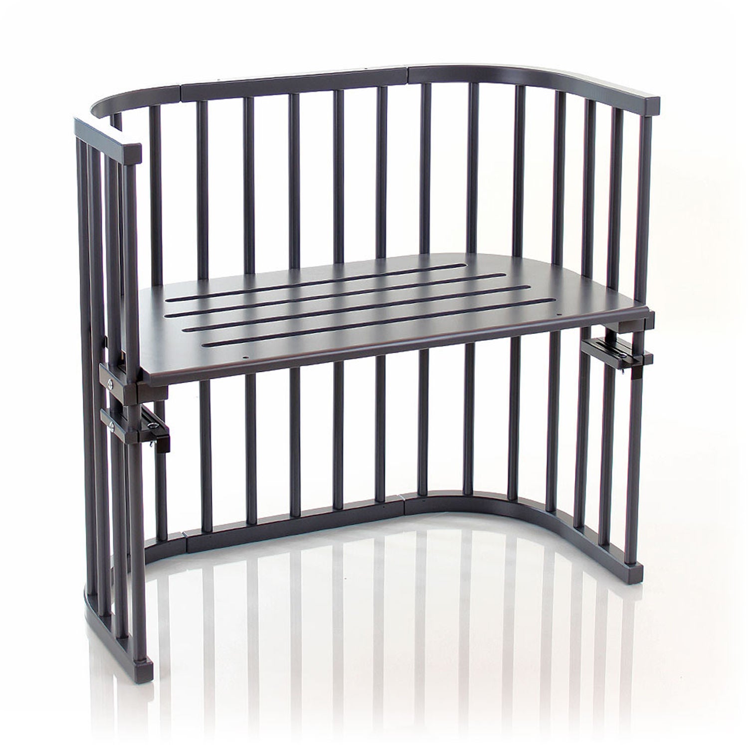 Babybay Bedside Crib Original, Grey | bbaby