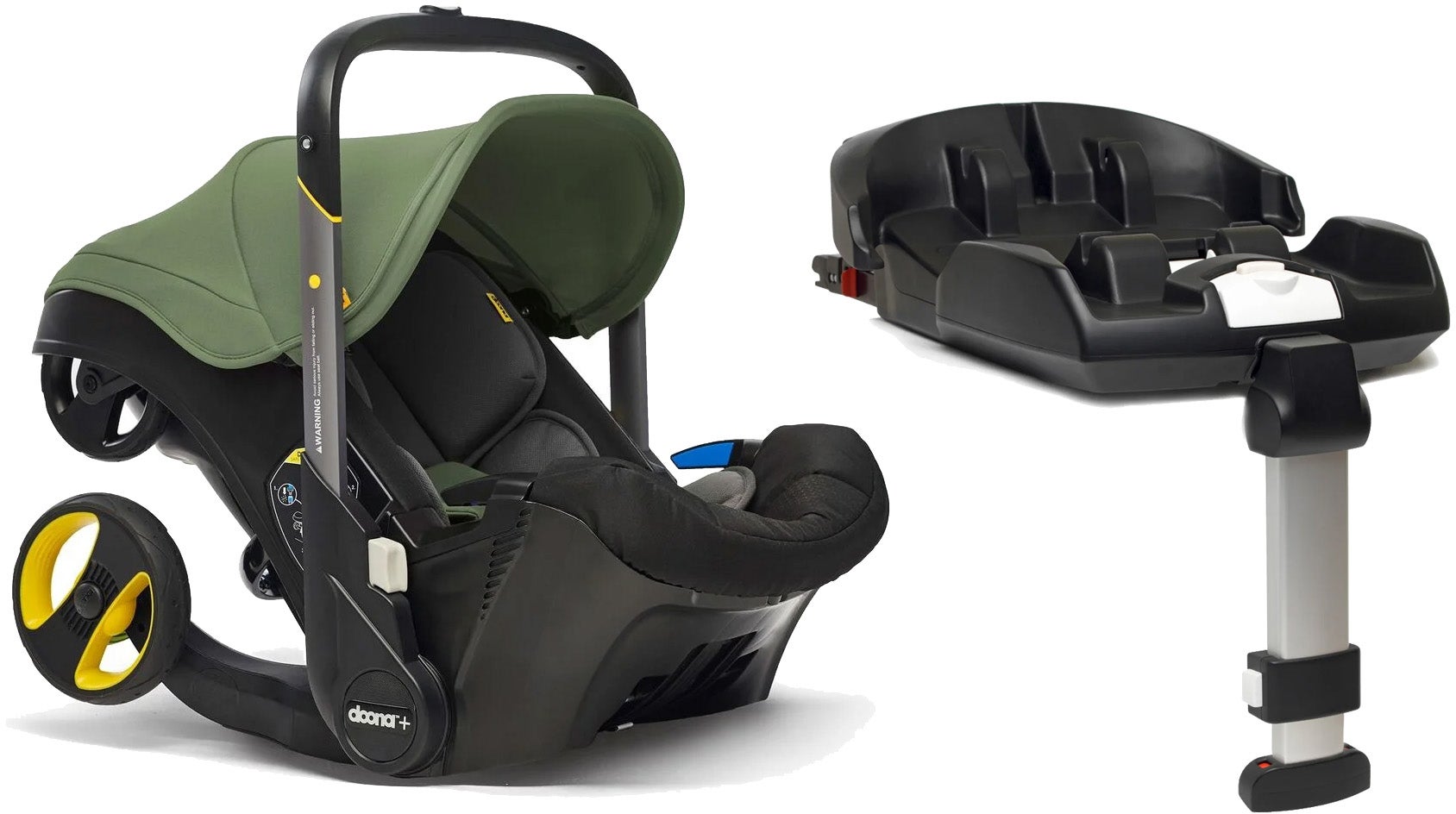 Doona+ Autostol Baby inkl. ISOFIX-base, Desert Green | bbaby