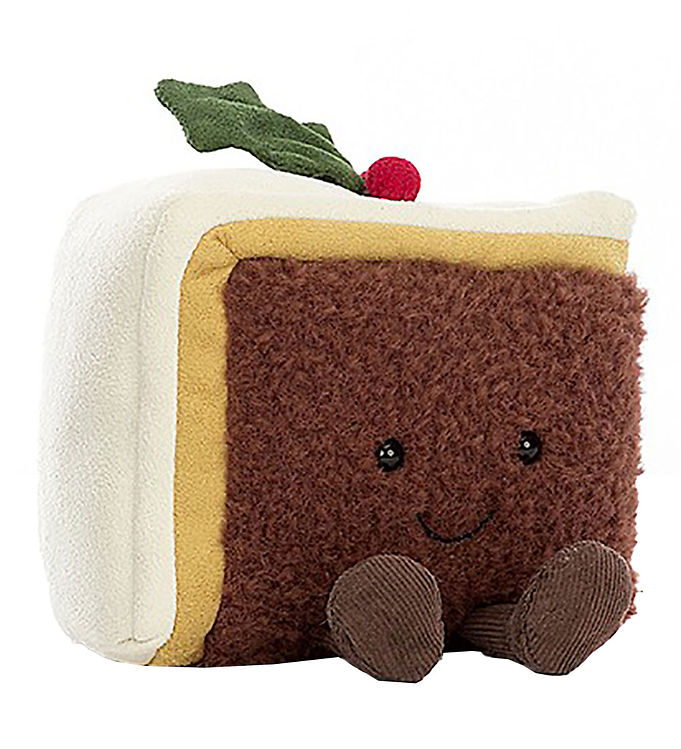 Jellycat Bamse - 10 cm - Amuseable Slice Of Christmas Cake | bbaby