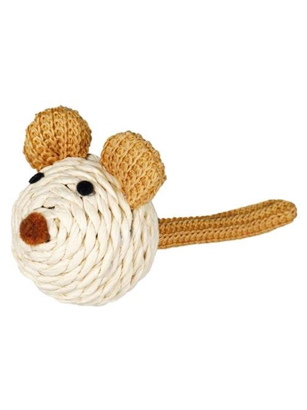 Trixie Mouse with rattle rope 5 cm | bbaby